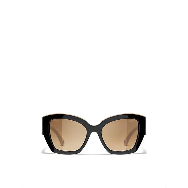 Chanel Square-frame Sunglasses - Black