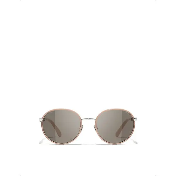 Chanel Ch4282 Pantos-frame Sunglasses - Brown