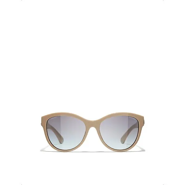 Chanel Pantos-frame Sunglasses - Cream
