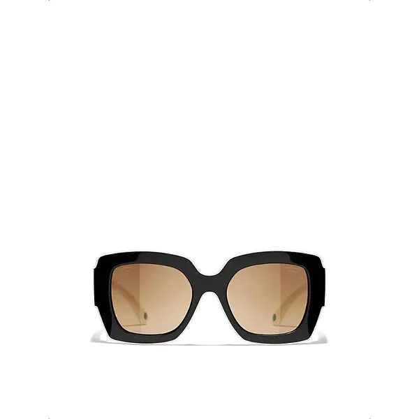Chanel Square-frame Sunglasses - Black