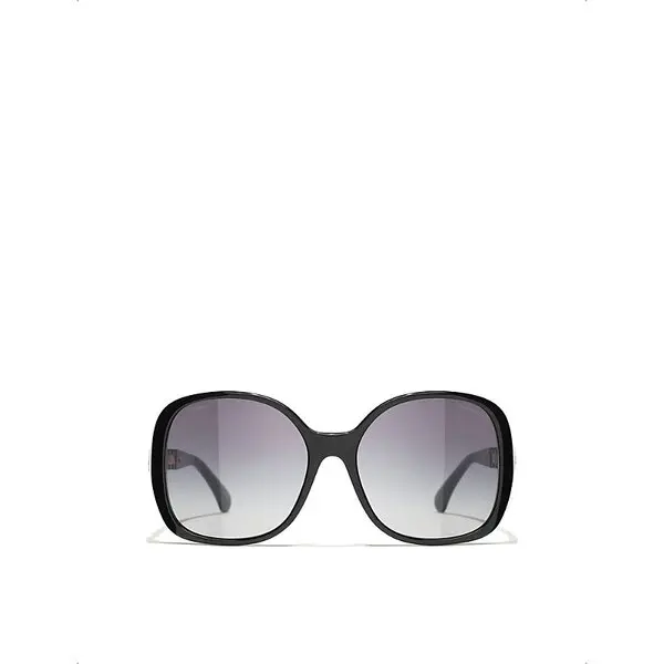 Chanel Square Frame Sunglasses - Black