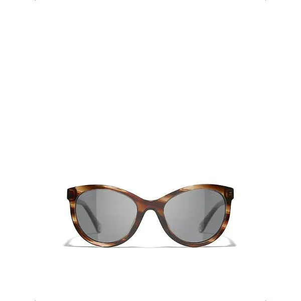 Chanel Pantos-frame Sunglasses - Brown