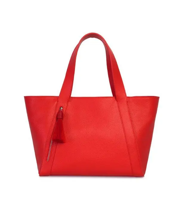 Akris Small Leather Zip Tote Bag