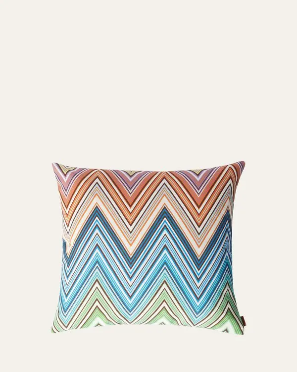 Missoni Kew Chevron Decorative Cushion - Green Multicolor