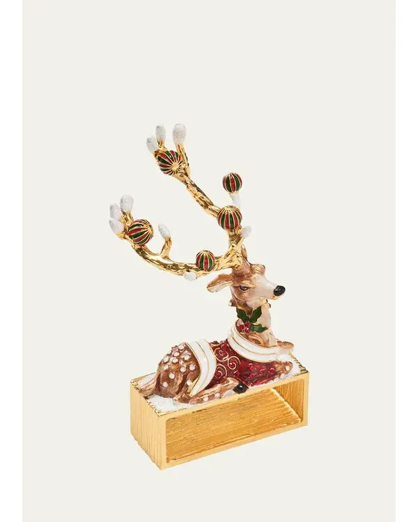 KIM SEYBERT Blitzen Christmas Napkin Rings, Set Of 4