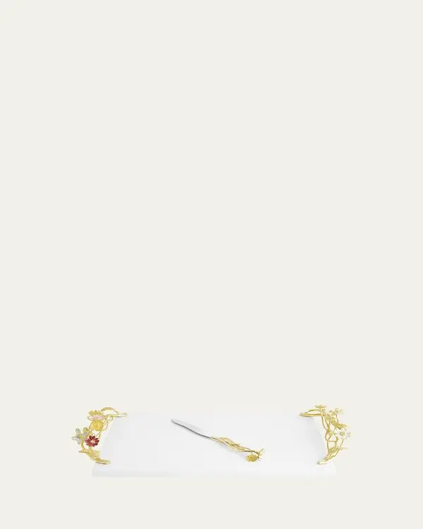 Michael Aram Wildflowers Cheeseboard With Knife