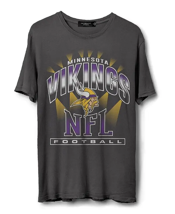Junk Food Clothing Nfl Minnesota Vikings Chrome Flea Market Tee - Midnight