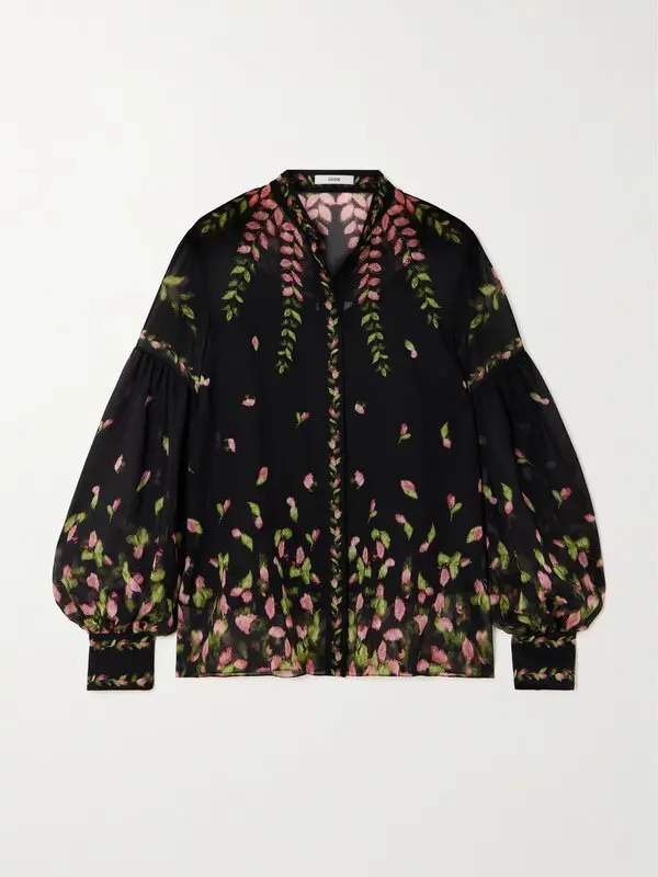 Erdem Print Silk-chiffon Blouse