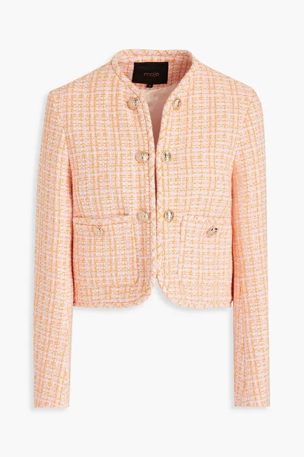 Maje Cropped Tweed Jacket