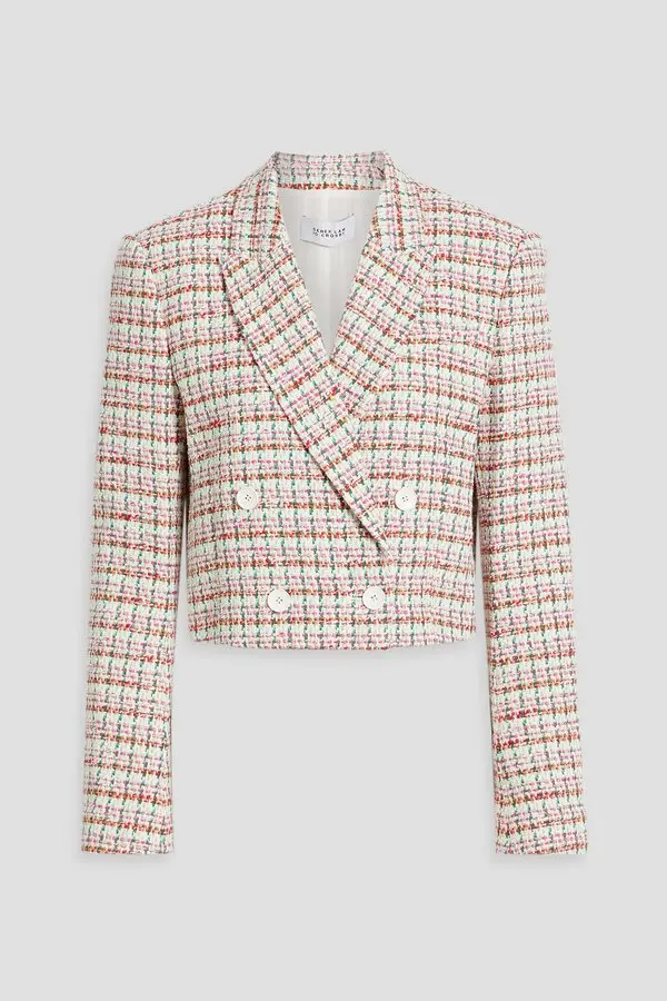 Derek Lam 10 Crosby Kyle Cropped Tweed Blazer
