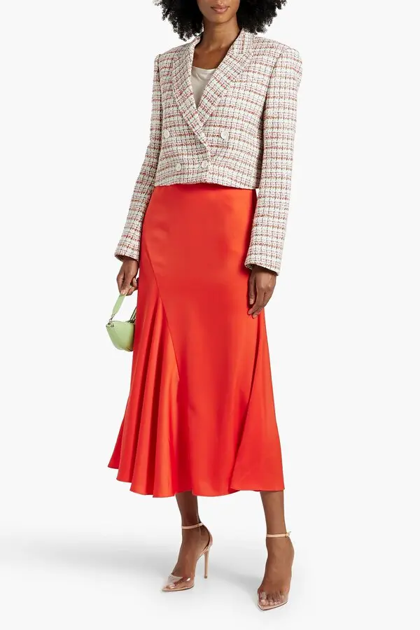 Derek Lam 10 Crosby Kyle Cropped Tweed Blazer
