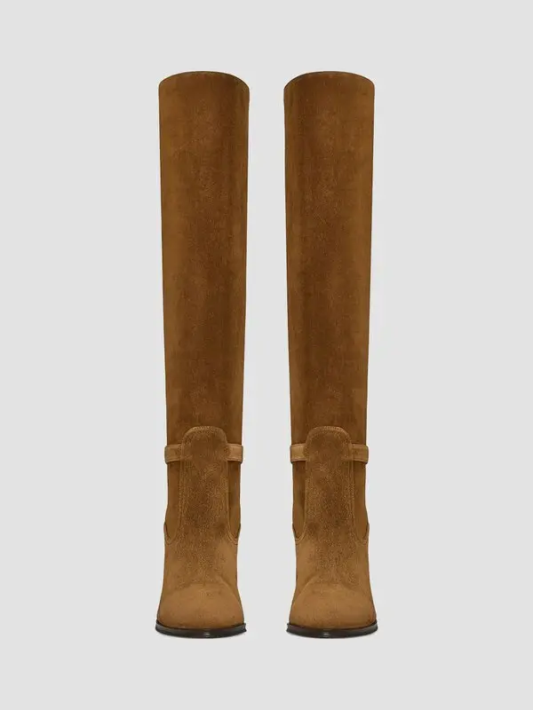 Saint Laurent Diane Boots In Suede