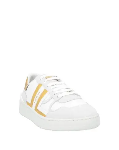 LANVIN Light Leather And Textile Fiber Sneakers - Grey