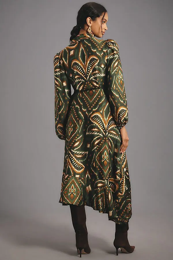 farm rio pineapple ikat asymmetric hem wrap dress In Multicolor - 30% Off Returns. SP Editorial 24 Emma Watson's Backless White Cup Size:C