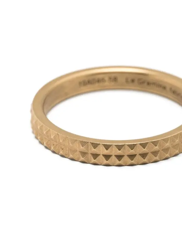 Le Gramme 18kt Yellow Guilloché Ring