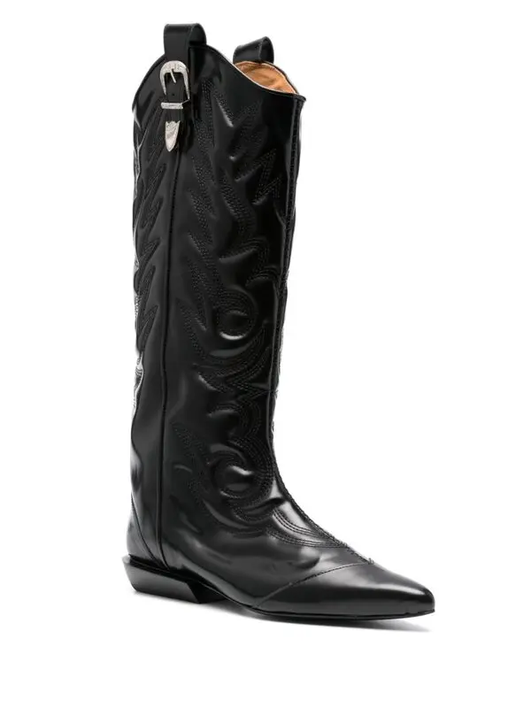 Toga Leather Cowboy Boots