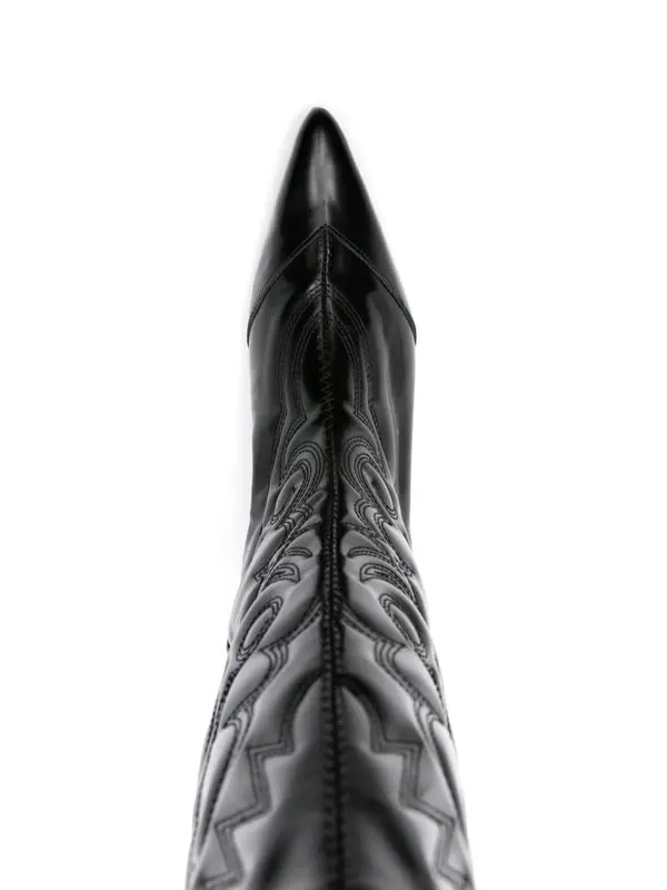 Toga Leather Cowboy Boots
