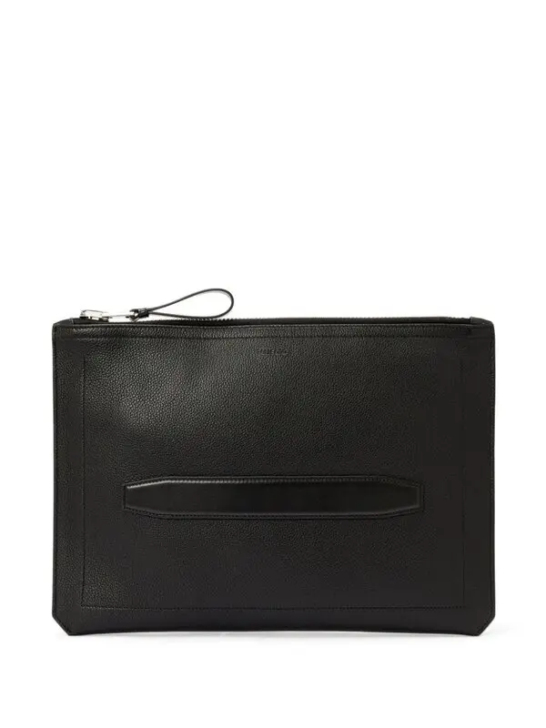 TOM FORD Grained-texture Clutch - Black