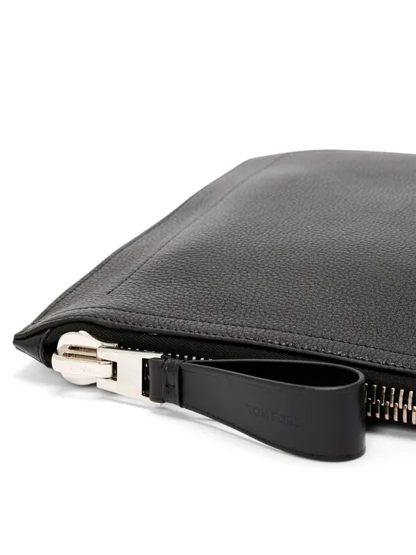TOM FORD Grained-texture Clutch