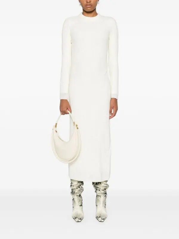 JIL SANDER Layered Wool Midi Dress
