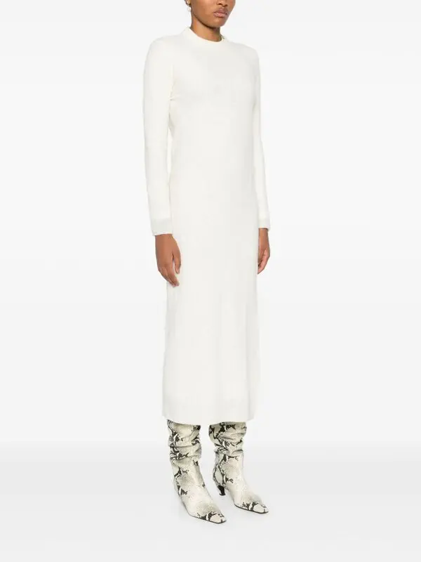 JIL SANDER Layered Wool Midi Dress