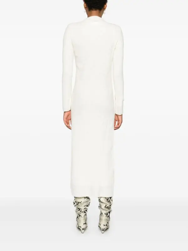 JIL SANDER Layered Wool Midi Dress