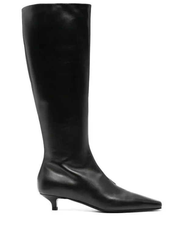 TOTEME 40mm The Slim Knee-high Boots - Black