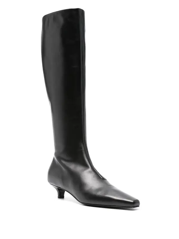 TOTEME 40mm The Slim Knee-high Boots - Black