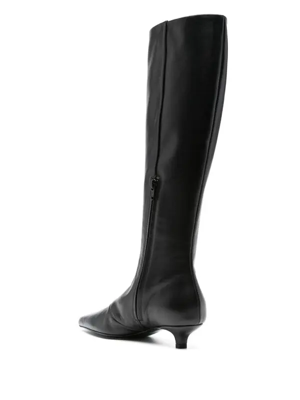 TOTEME 40mm The Slim Knee-high Boots - Black