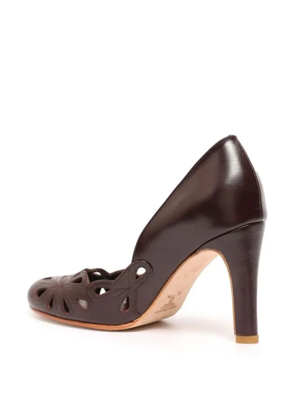 STUDIO CHOFAKIAN Belle Epoque 75mm Pumps - Brown