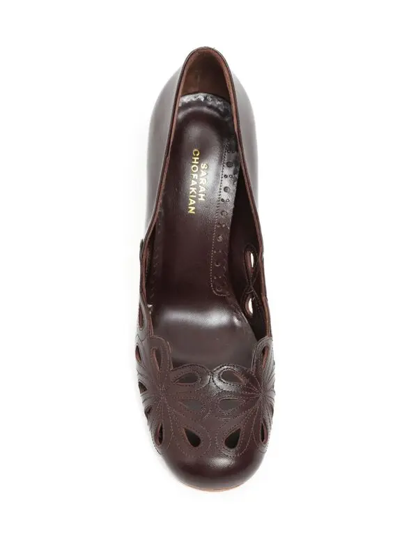 STUDIO CHOFAKIAN Belle Epoque 75mm Pumps - Brown