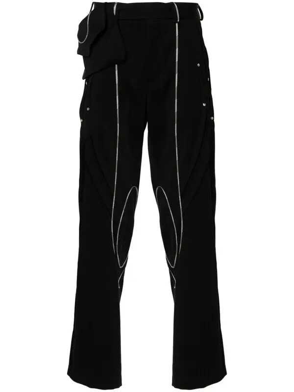 Kiko Kostadinov Chalice Trousers In Black - 64% Off | Editorialist