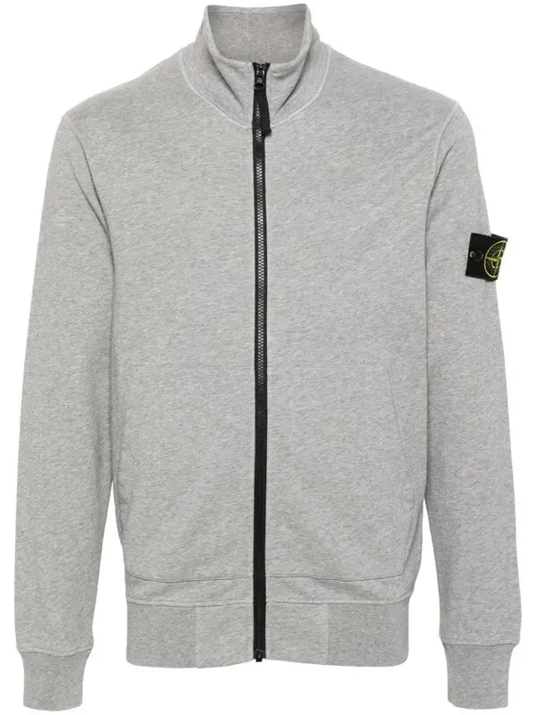 Stone Island Cotton Fleece Sweatshirt - Grey