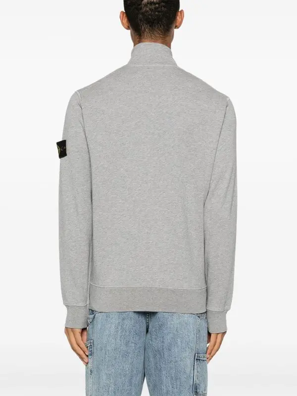 Stone Island Cotton Fleece Sweatshirt - Grey
