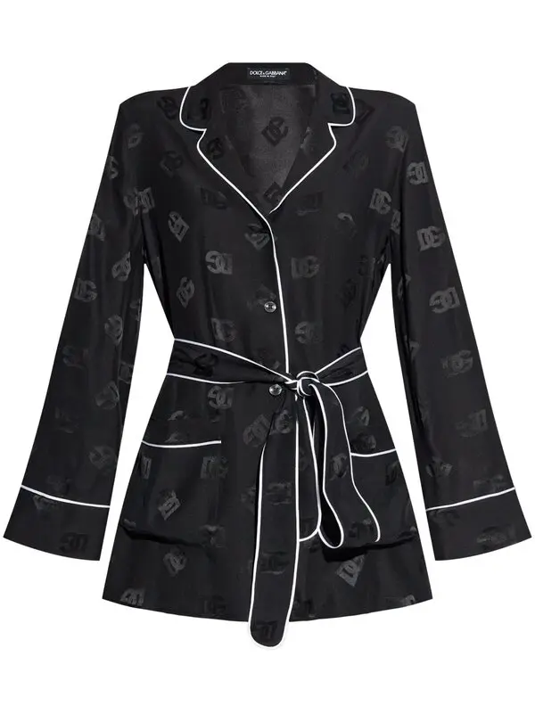 Dolce & Gabbana Dna Satin Jacquard Shirt
