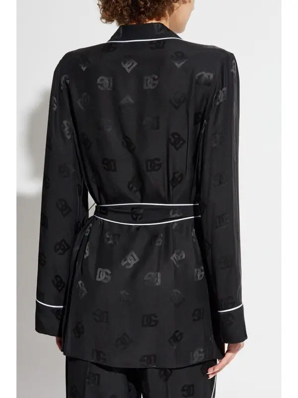 Dolce & Gabbana Dna Satin Jacquard Shirt