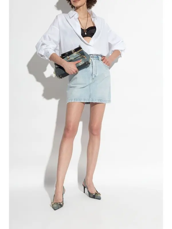 Dolce & Gabbana Patchwork Denim Pumps