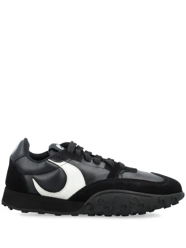 MARINE SERRE Leather And Suede "ms Rise" Sneakers