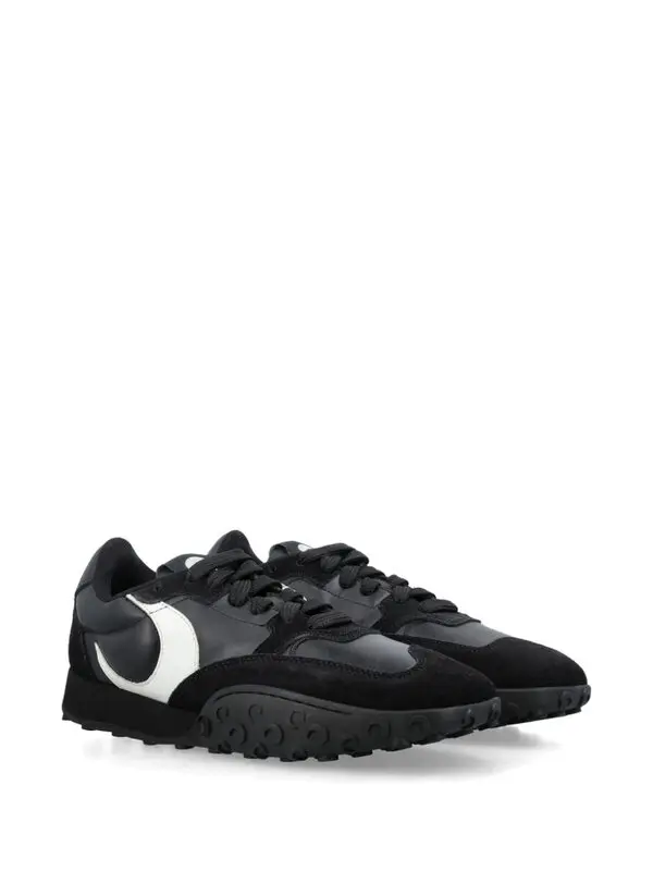 MARINE SERRE Leather And Suede "ms Rise" Sneakers