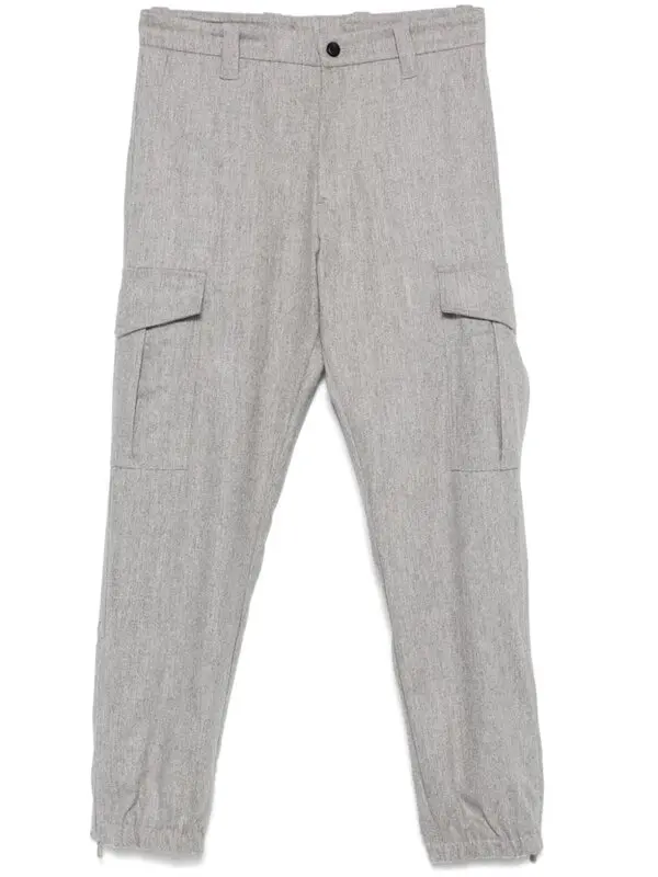Eleventy Tapered Cargo Trousers - Grey