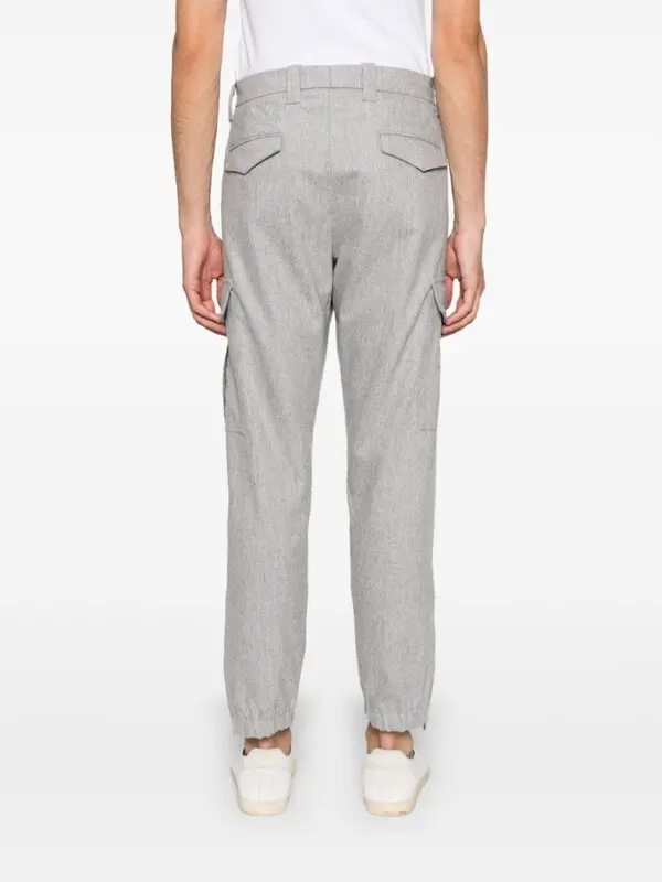 Eleventy Tapered Cargo Trousers - Grey