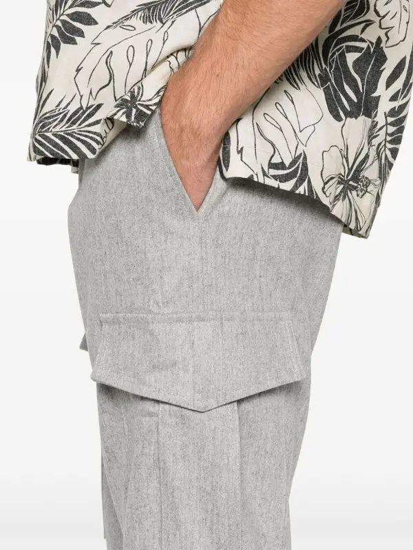 Eleventy Tapered Cargo Trousers - Grey