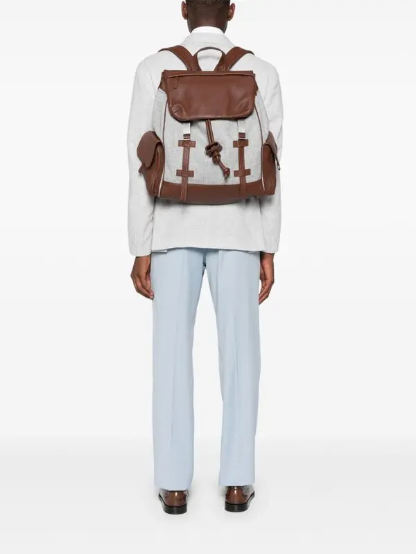 Eleventy Panelled Backpack