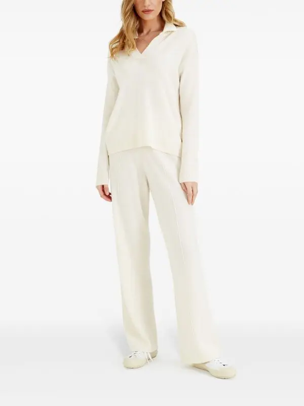 Chinti & Parker V-neck Jumper - White