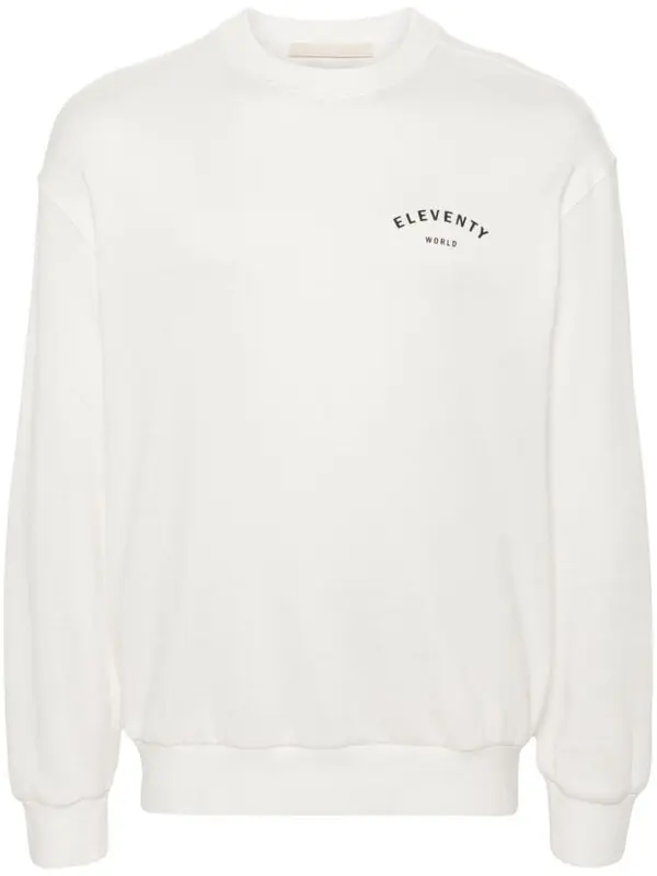 Eleventy Logo-print Sweatshirt