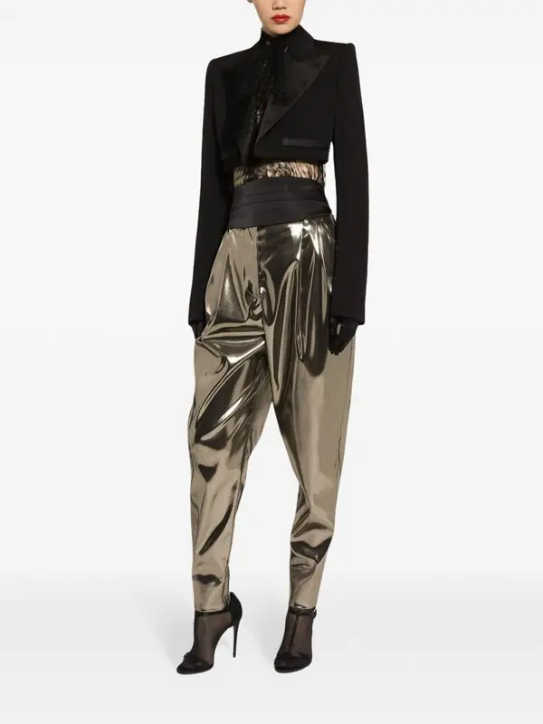 Dolce & Gabbana Foil Tapered Trousers