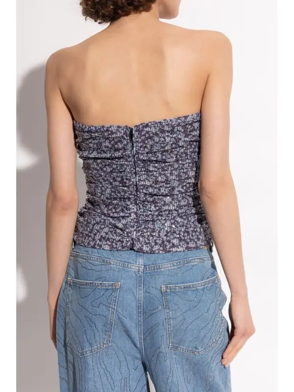 ROTATE BY BIRGER CHRISTENSEN Ruched Strapless Top