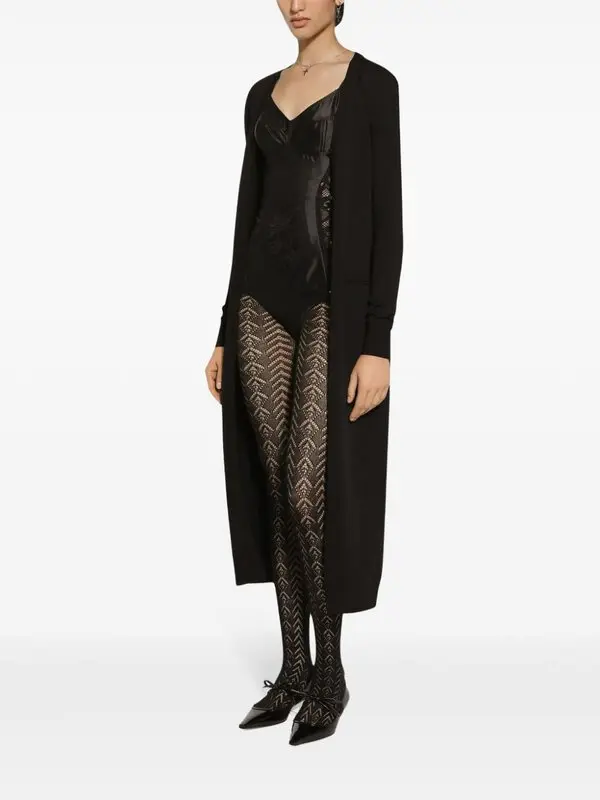Dolce & Gabbana Knitted Cardigan-coat - Black