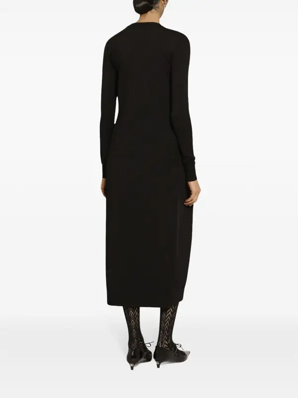 Dolce & Gabbana Knitted Cardigan-coat - Black