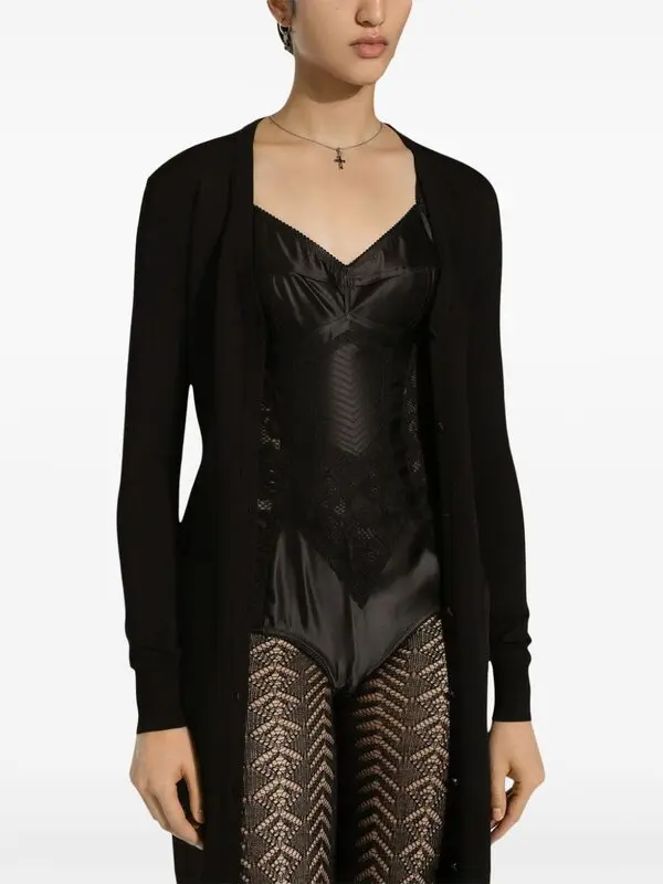 Dolce & Gabbana Knitted Cardigan-coat - Black